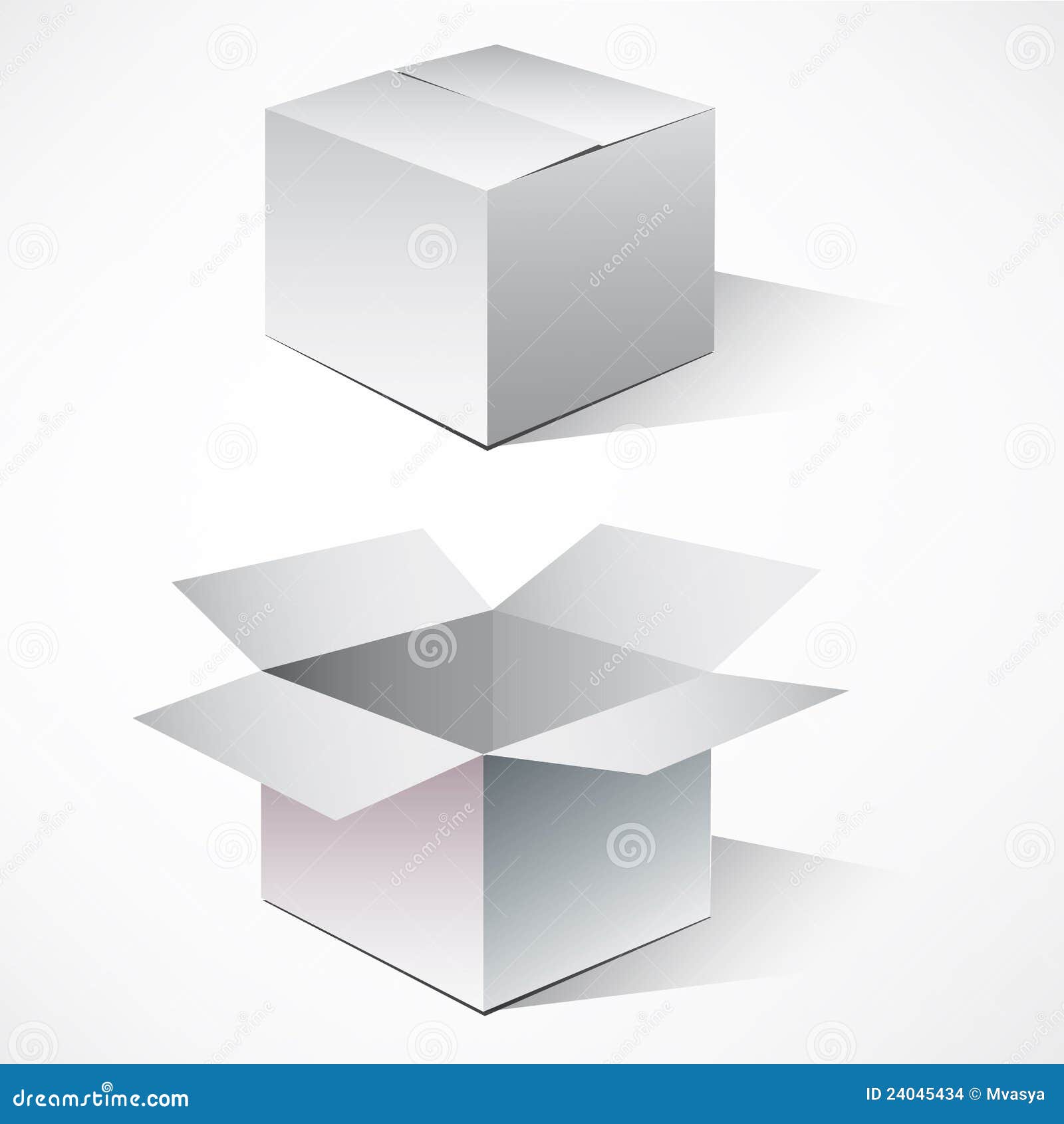 Cardboard Boxes Cartoon Vector | CartoonDealer.com #48774473