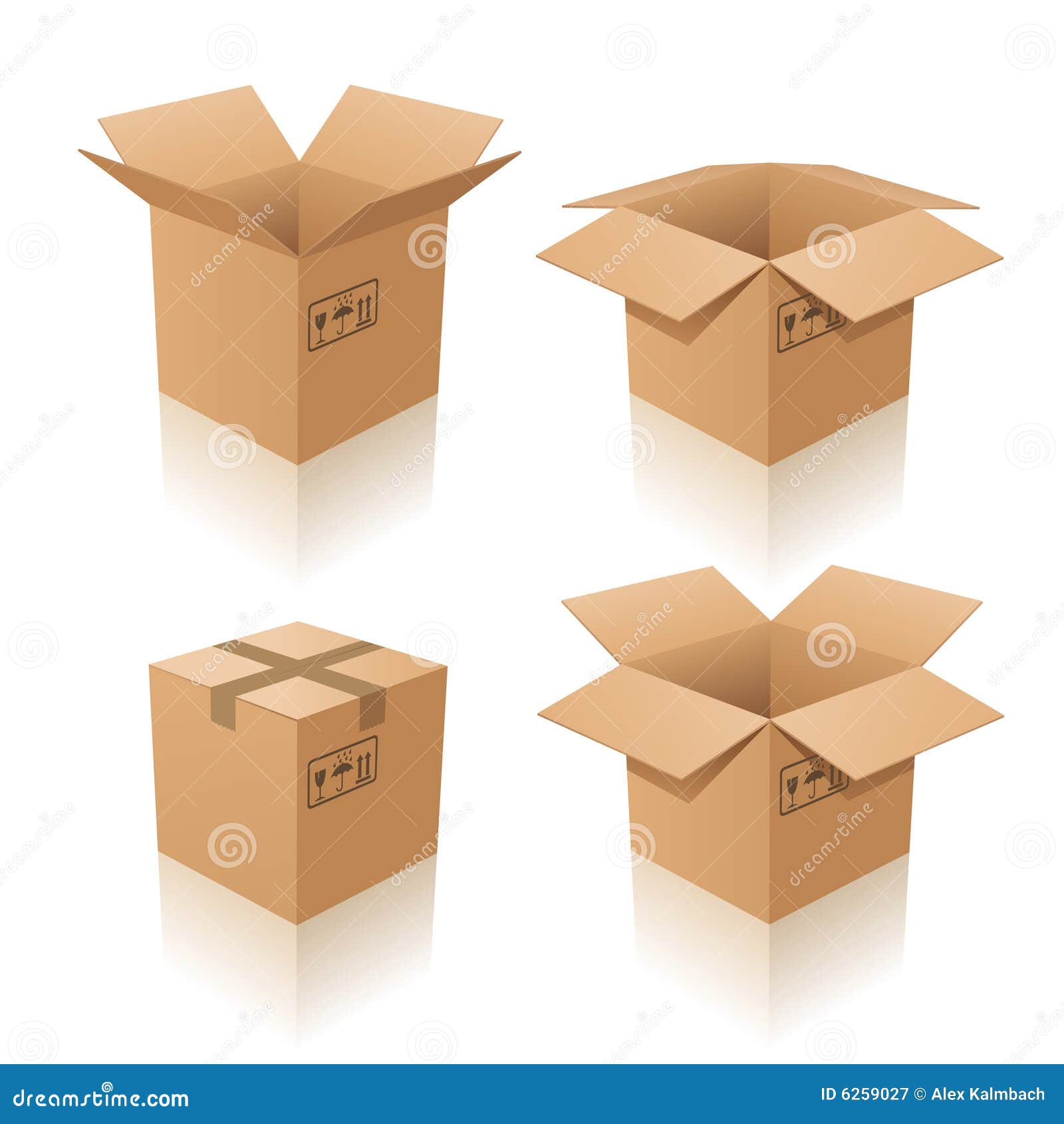 Free Clipart Cardboard Box