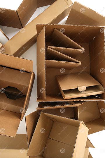 Cardboard Boxes, from Above Stock Photo - Image of card, mail: 4604460
