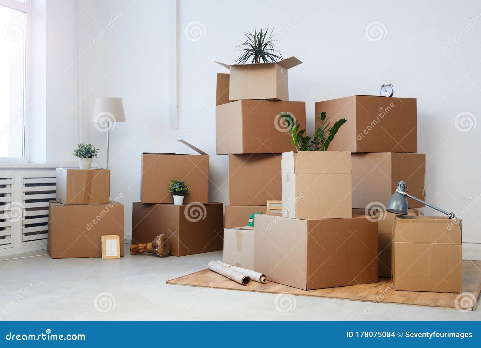 Cardboard Boxes Background stock photo. Image of flat - 178075084