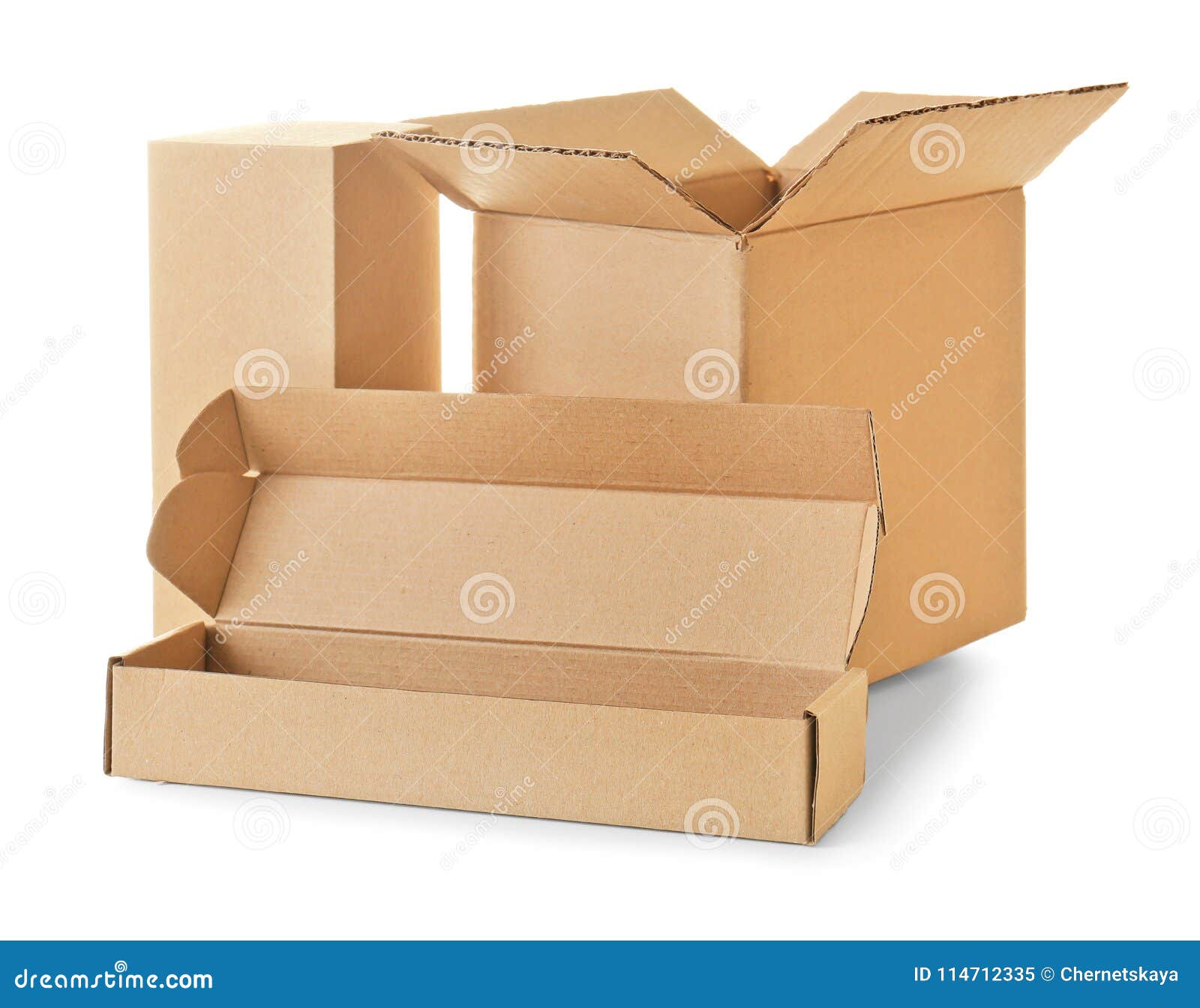 Cardboard Boxes on Background Stock Image - Image of carton, container ...