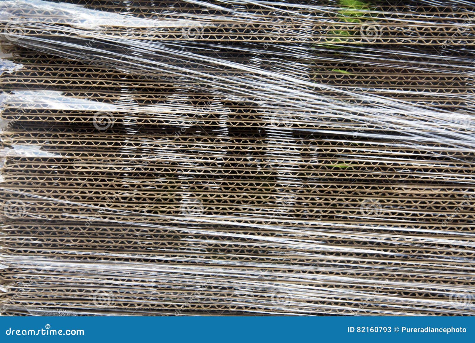 Cardboard Boxes Baled and Ready To Recycle Stock Image - Image of ...