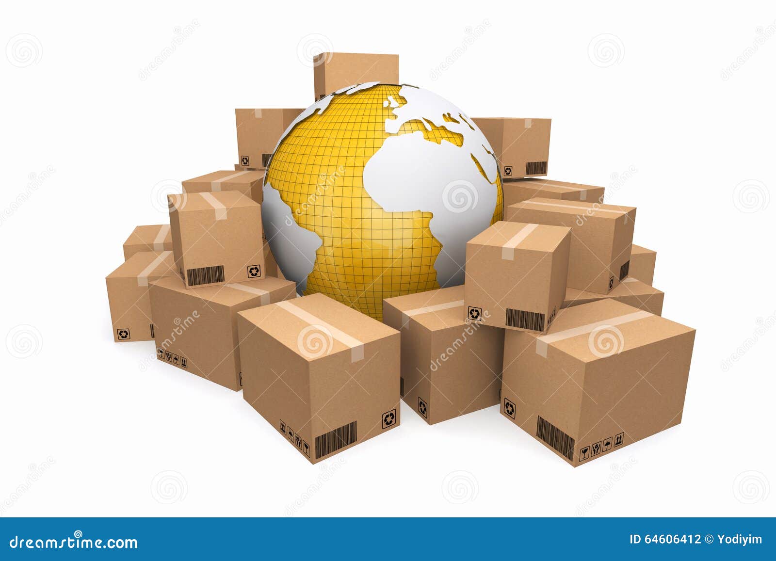 Cardboard Boxes. Cargo, Delivery and Transportation Logistics St Stock ...