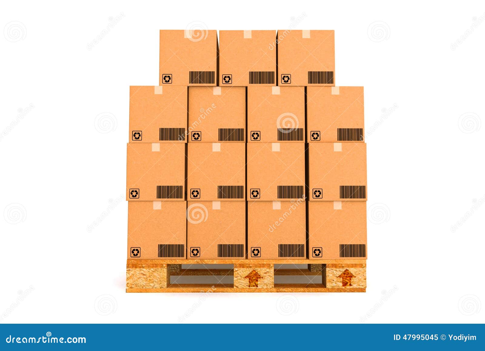 Cardboard boxes. stock image. Image of export, transport - 47995045