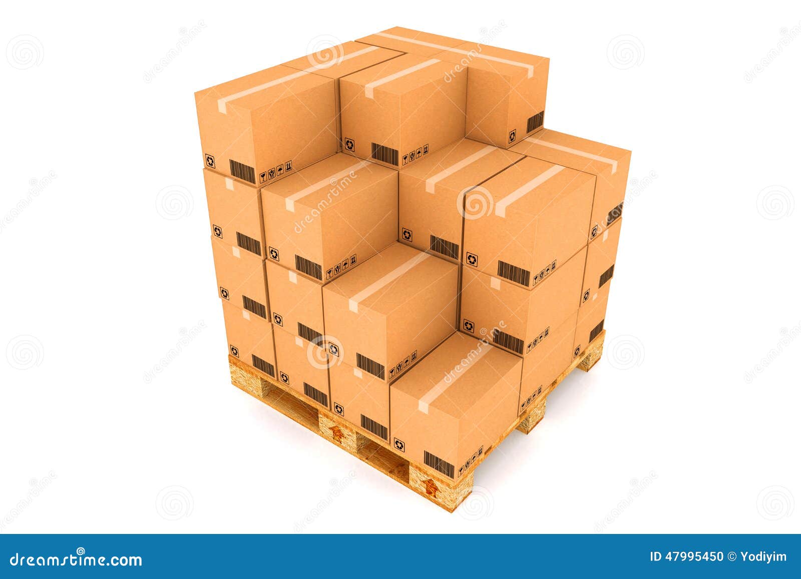 Cardboard boxes. stock photo. Image of stack, logistic - 47995450