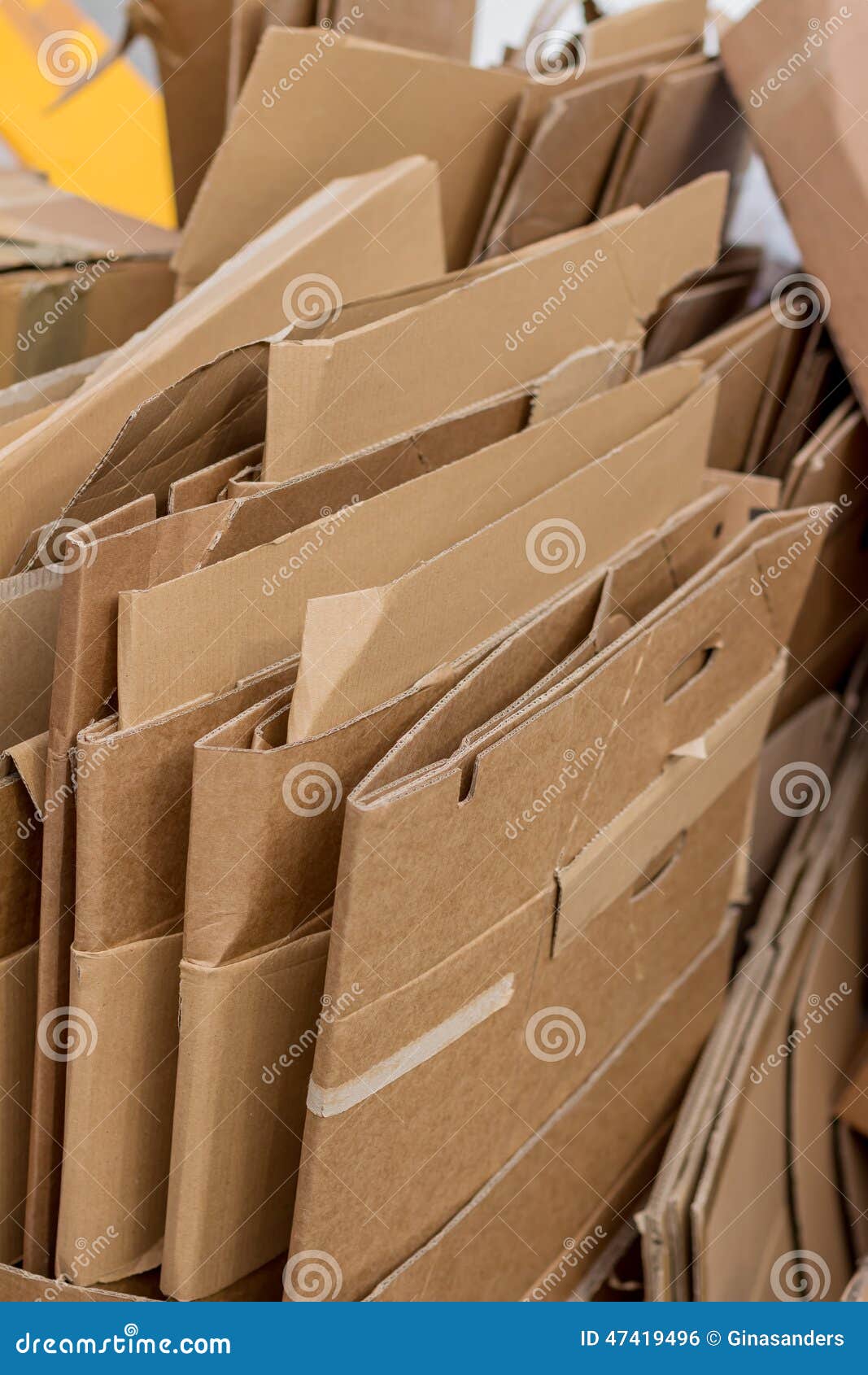 Cardboard Boxes for the Collection of Waste Paper Stock Photo - Image ...