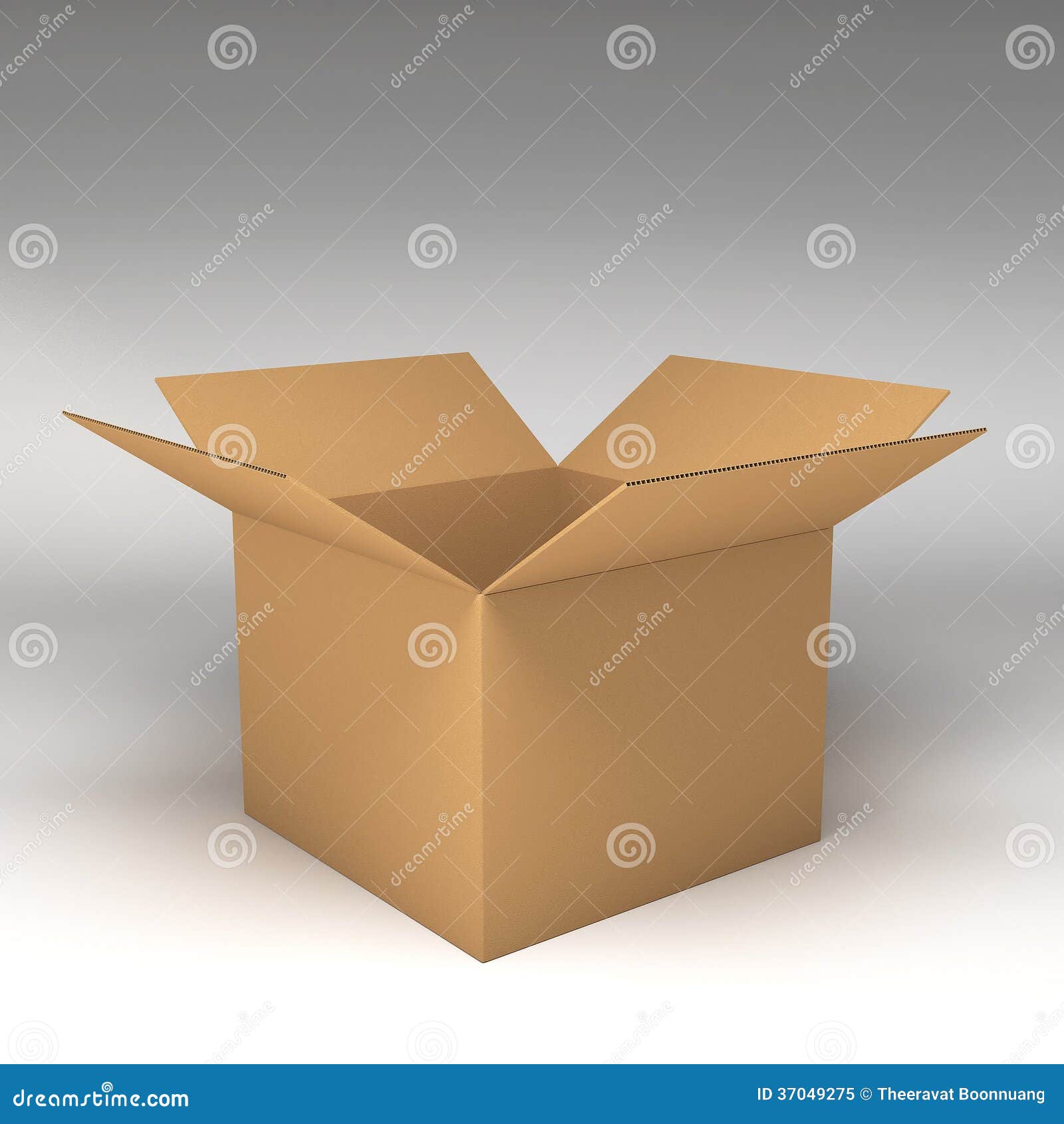 Cardboard Boxes 3d Illustration Stock Illustration - Illustration of ...