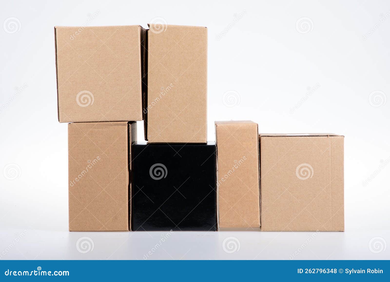 Cardboard Boxes for Delivery of Goods Parcels Warehouse Filled with ...