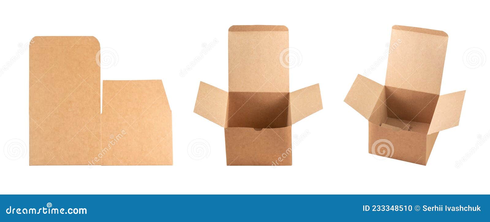 Cardboard Boxes at Different Angles Stock Photo - Image of background ...