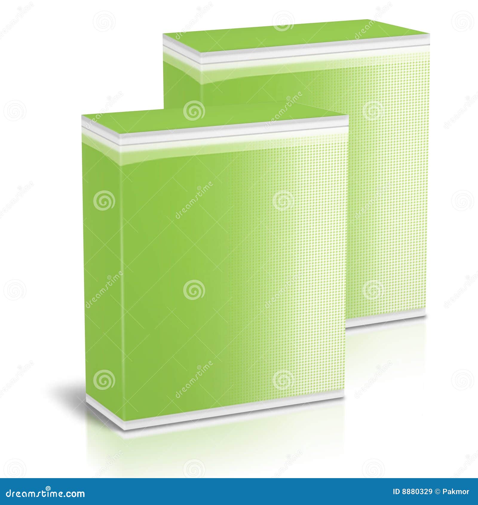Cardboard Boxes with Generic Printing Stock Illustration - Illustration ...