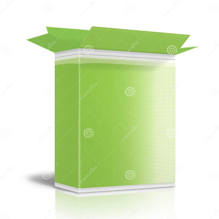 Cardboard Boxes with Generic Printing Stock Illustration - Illustration ...