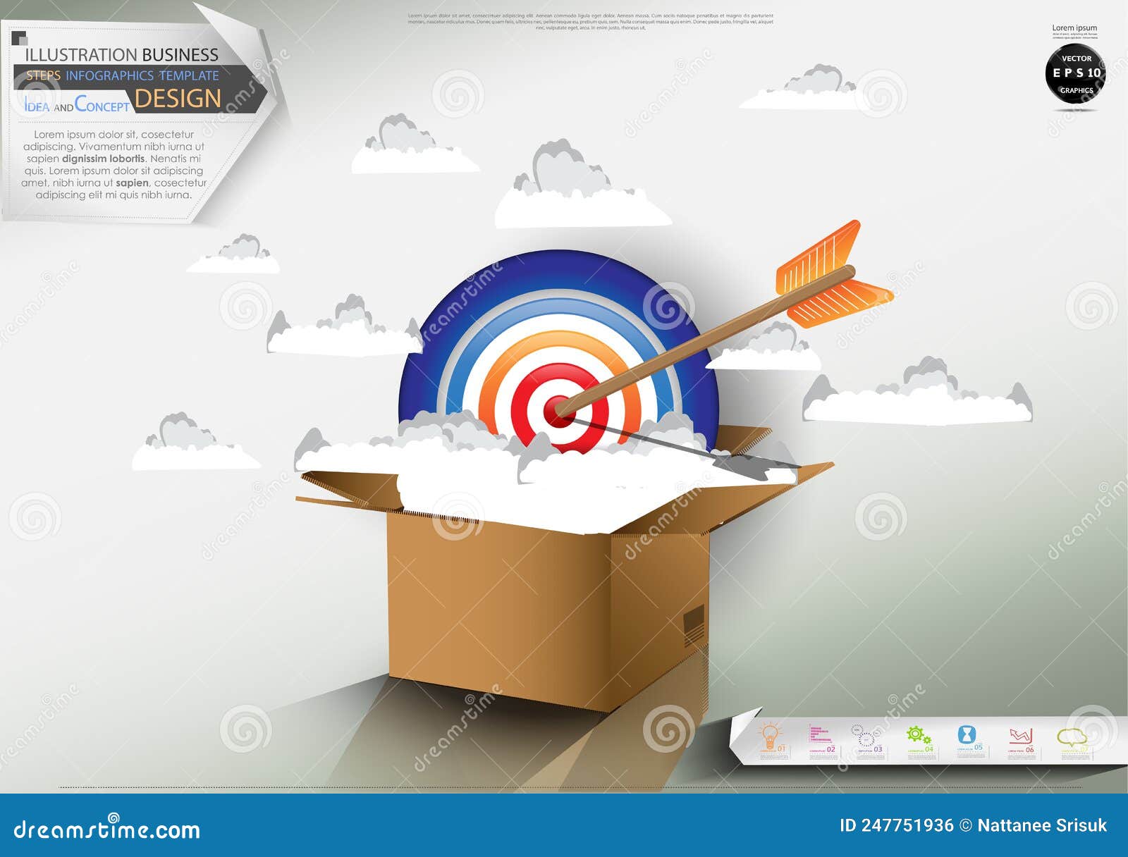 Cardboard Boxes - Illustration Modern Business Design Idea and Concept ...