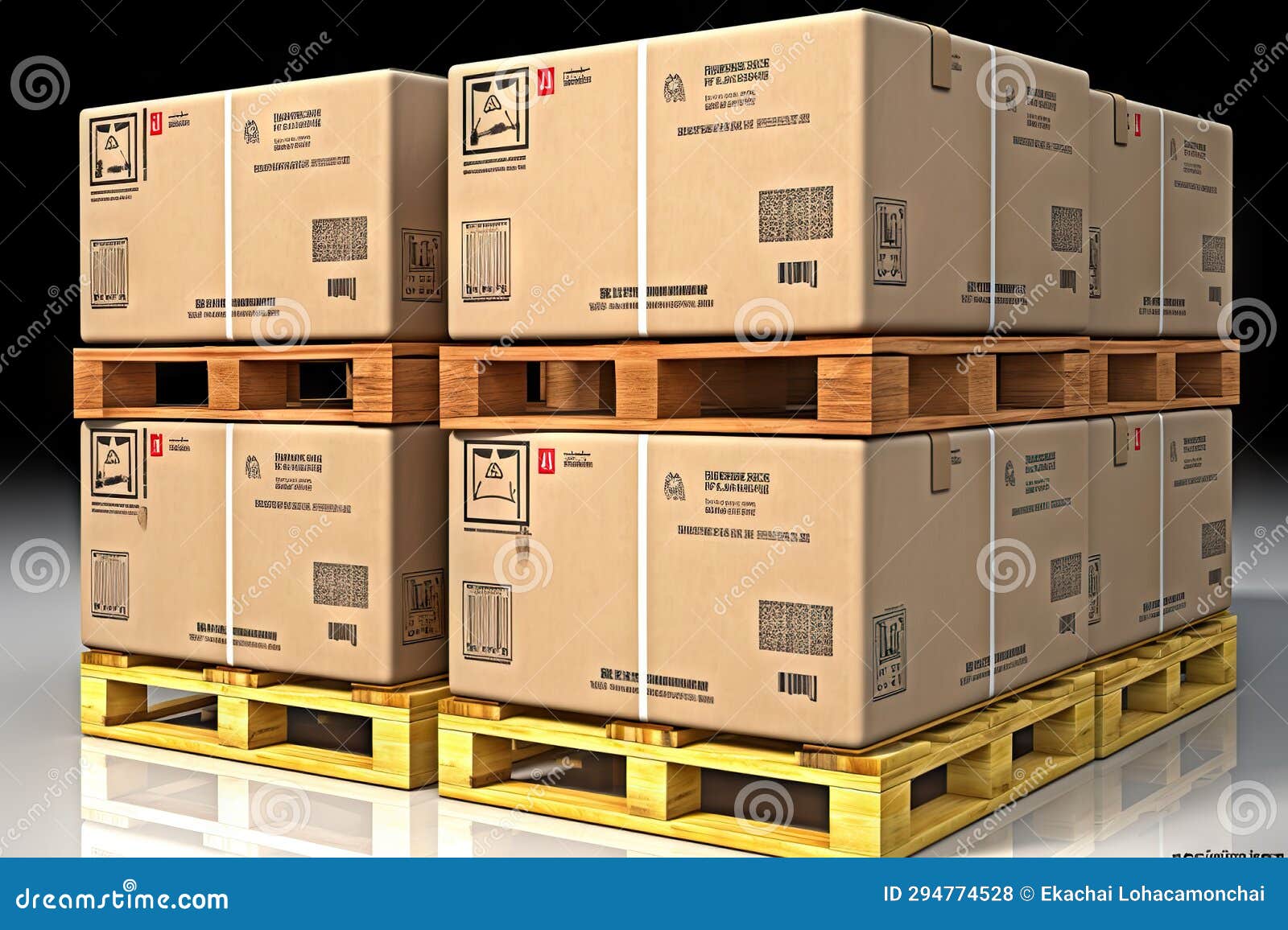 Cardboard Boxes on Pallet - Streamlined Packing and Shipping for ...