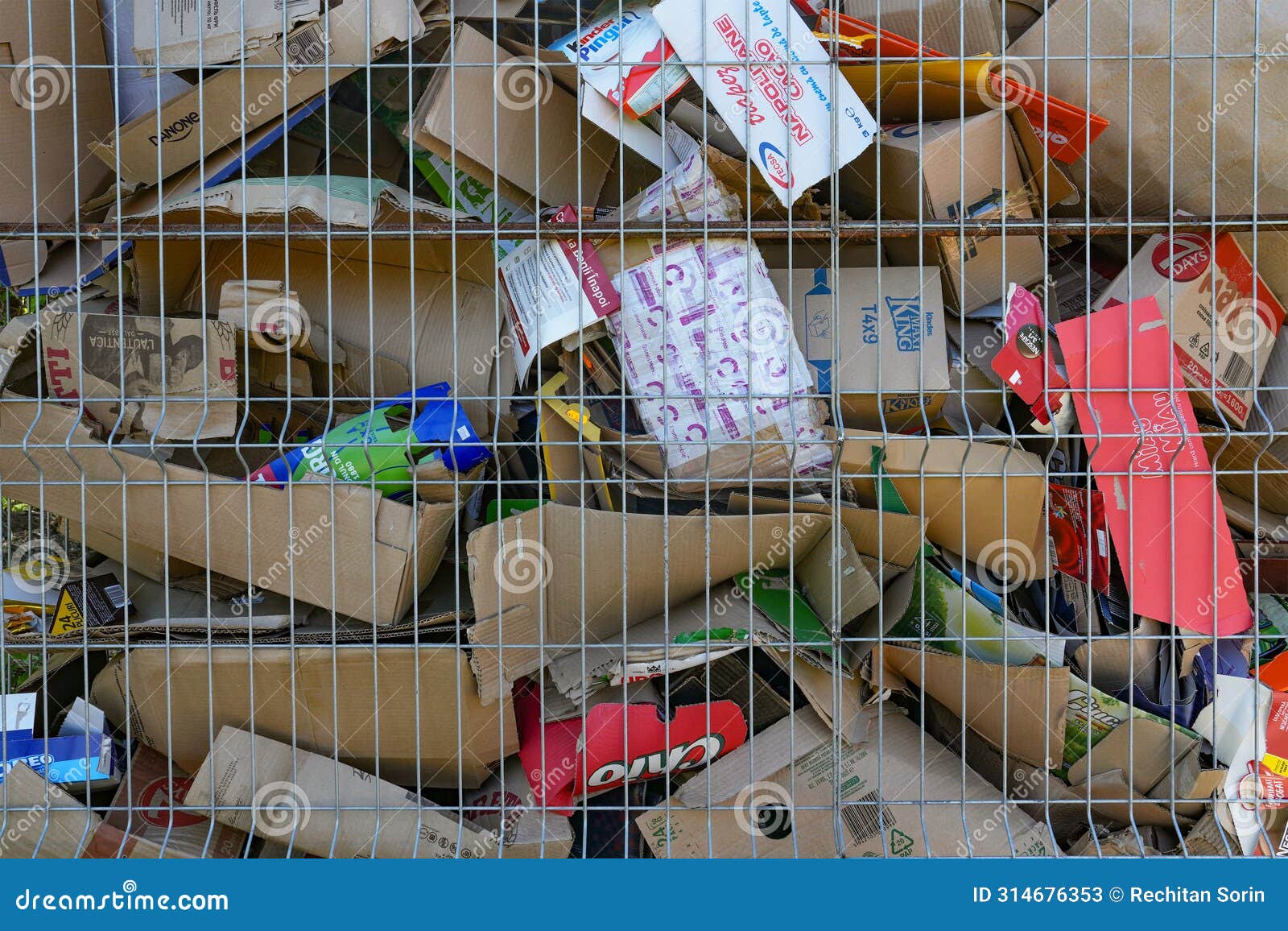 ARAD, ROMANIA, 14 APRIL, 2024: Bunch of Paper Collected for Recycling ...