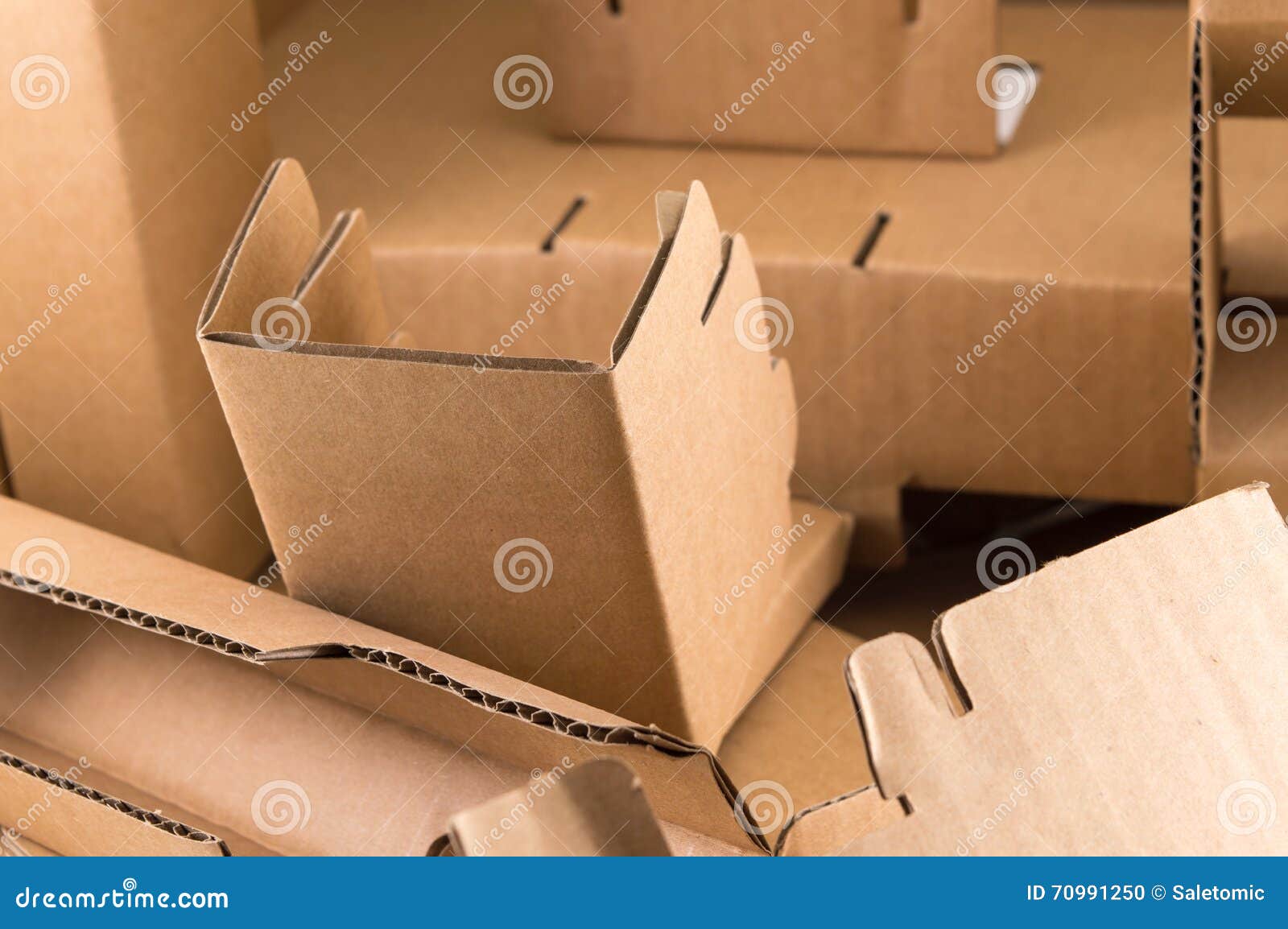 Cardboard boxes in a pile stock photo. Image of empty - 70991250