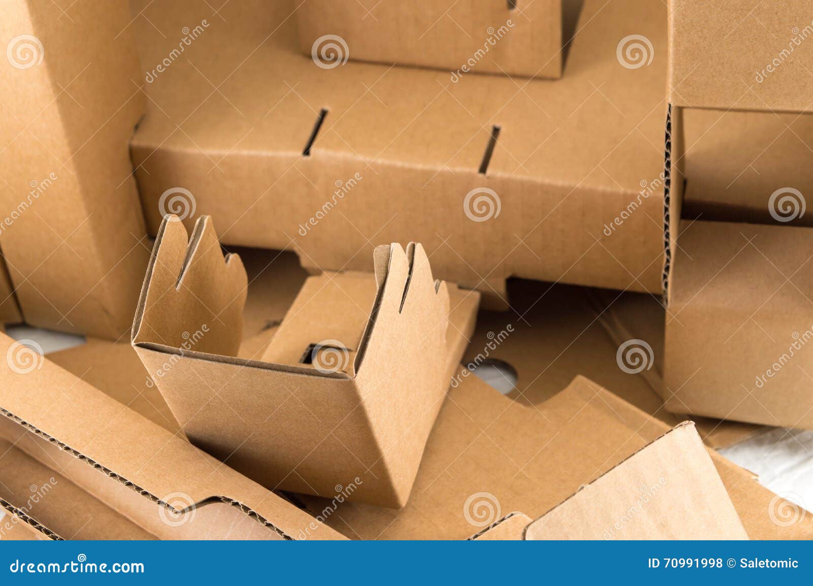 Cardboard boxes in a pile stock photo. Image of container - 70991998