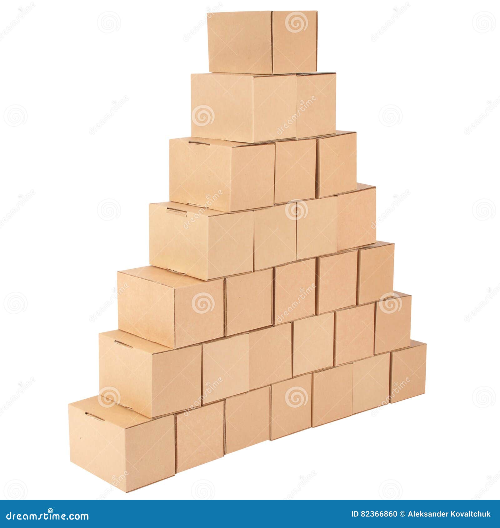 Cardboard Boxes.Pyramid from Boxes Stock Photo - Image of stack, paper ...