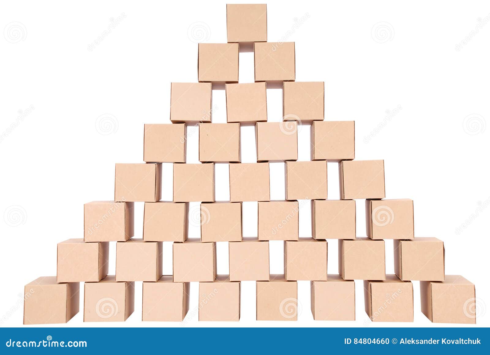Cardboard Boxes.Pyramid from Boxes Stock Photo - Image of paper ...