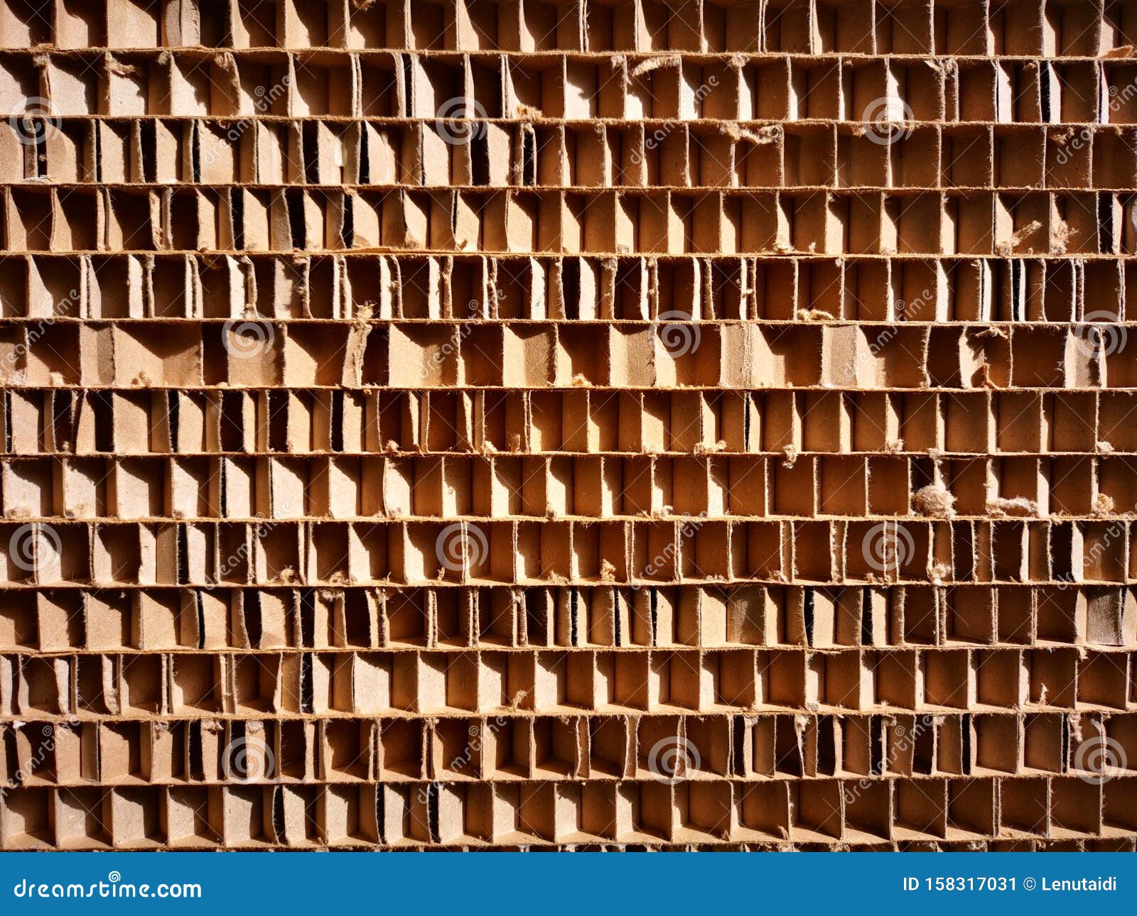 Cardboard Boxes in the Shape of a Hive Stock Image - Image of cardboard ...