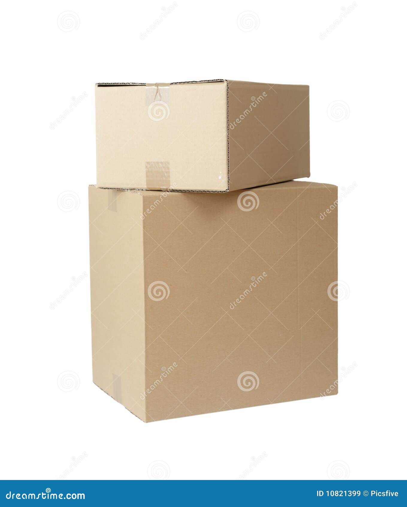 Cardboard Boxes Stack Package Stock Image - Image of brown, parcel ...