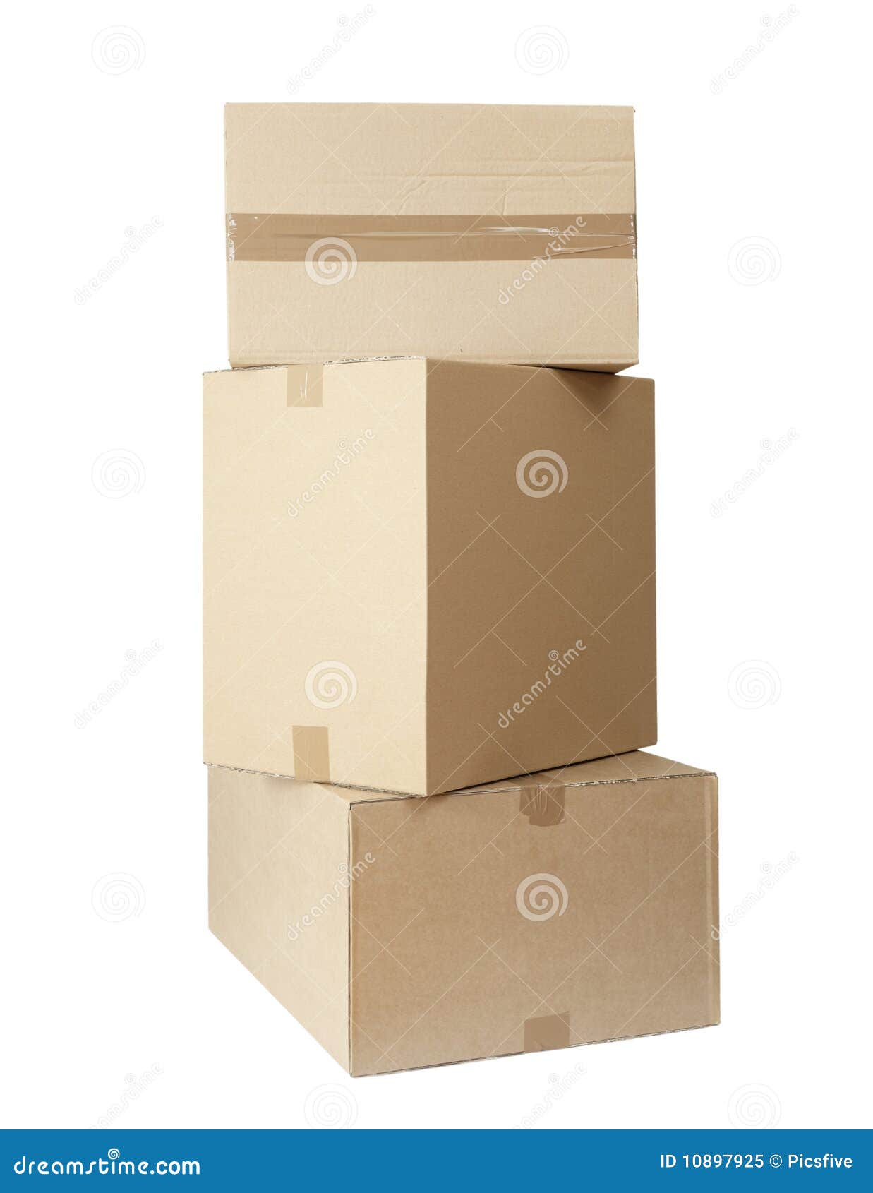 Cardboard Boxes Stack Package Stock Image - Image of packing, cardboard ...