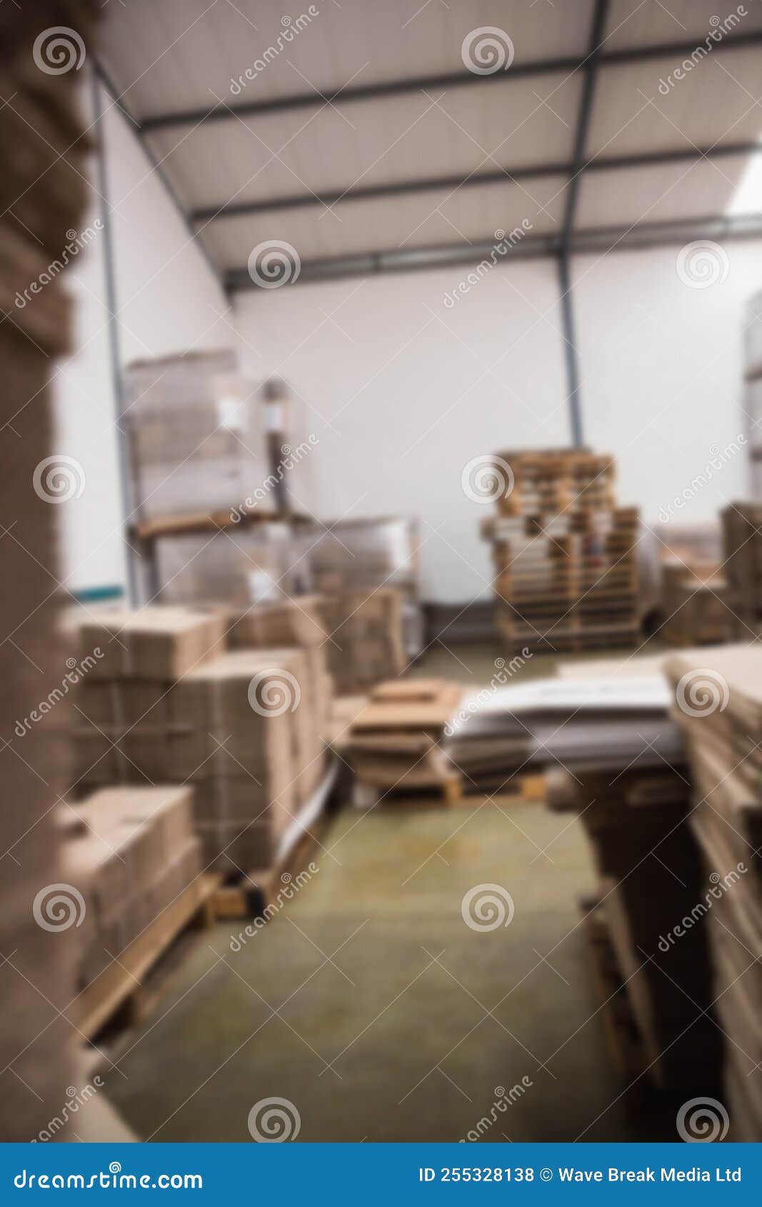 Cardboard Boxes in Storage Room Stock Photo - Image of shipping ...