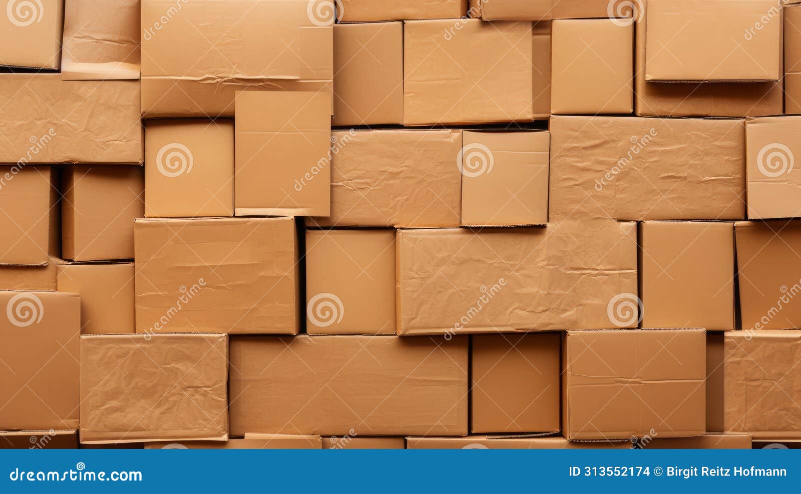 Cardboard Boxes Wallpaper stock illustration. Illustration of ...