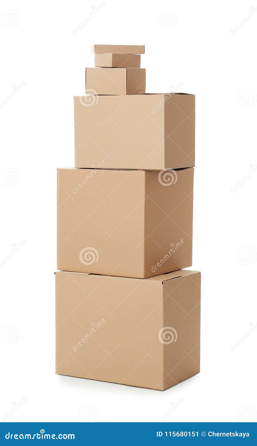 Cardboard Boxes on Background Stock Image - Image of deliver, cargo ...