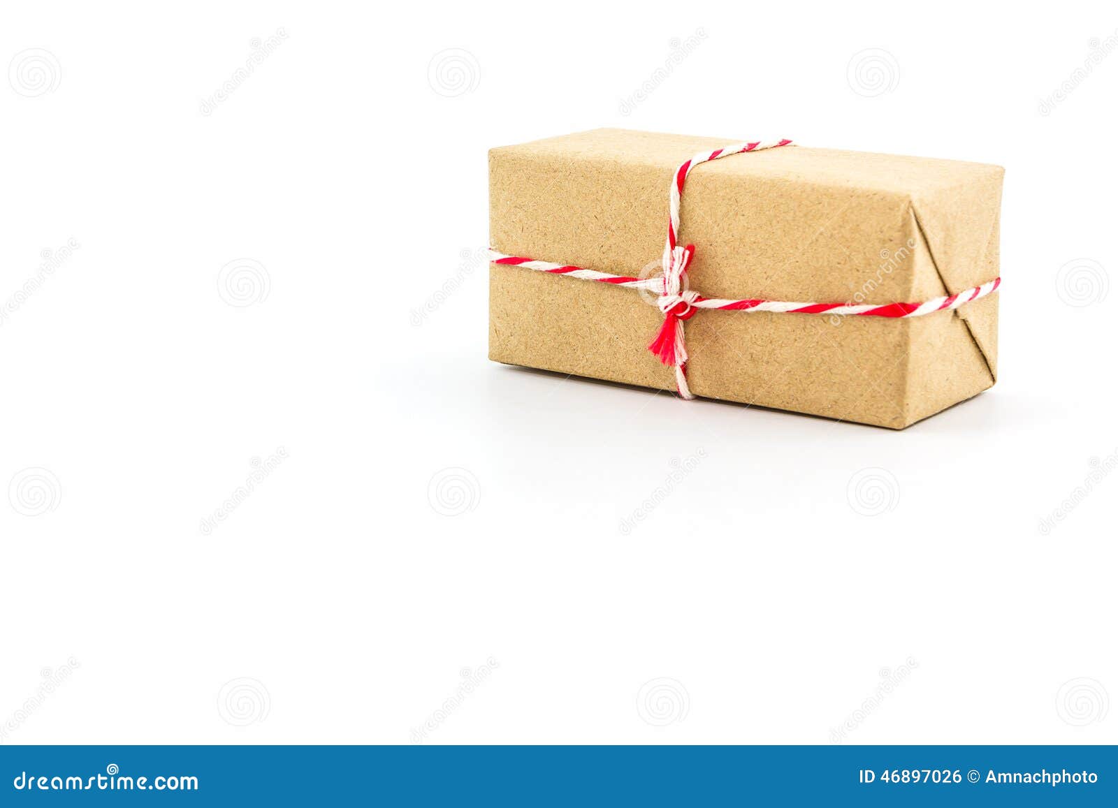 Cardboard Carton Wrapped with Brown Paper. Stock Photo - Image of ...