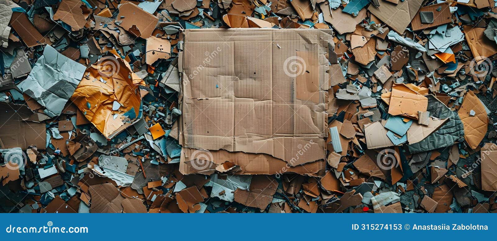 Cardboard Chaos: a Study in Textured Disarray. Concept Abstract ...
