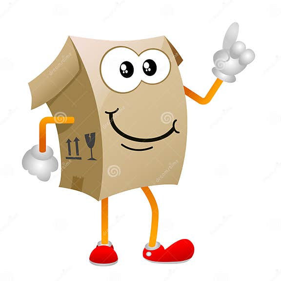 Cardboard Character Vector 1 Stock Vector - Illustration of isolated ...