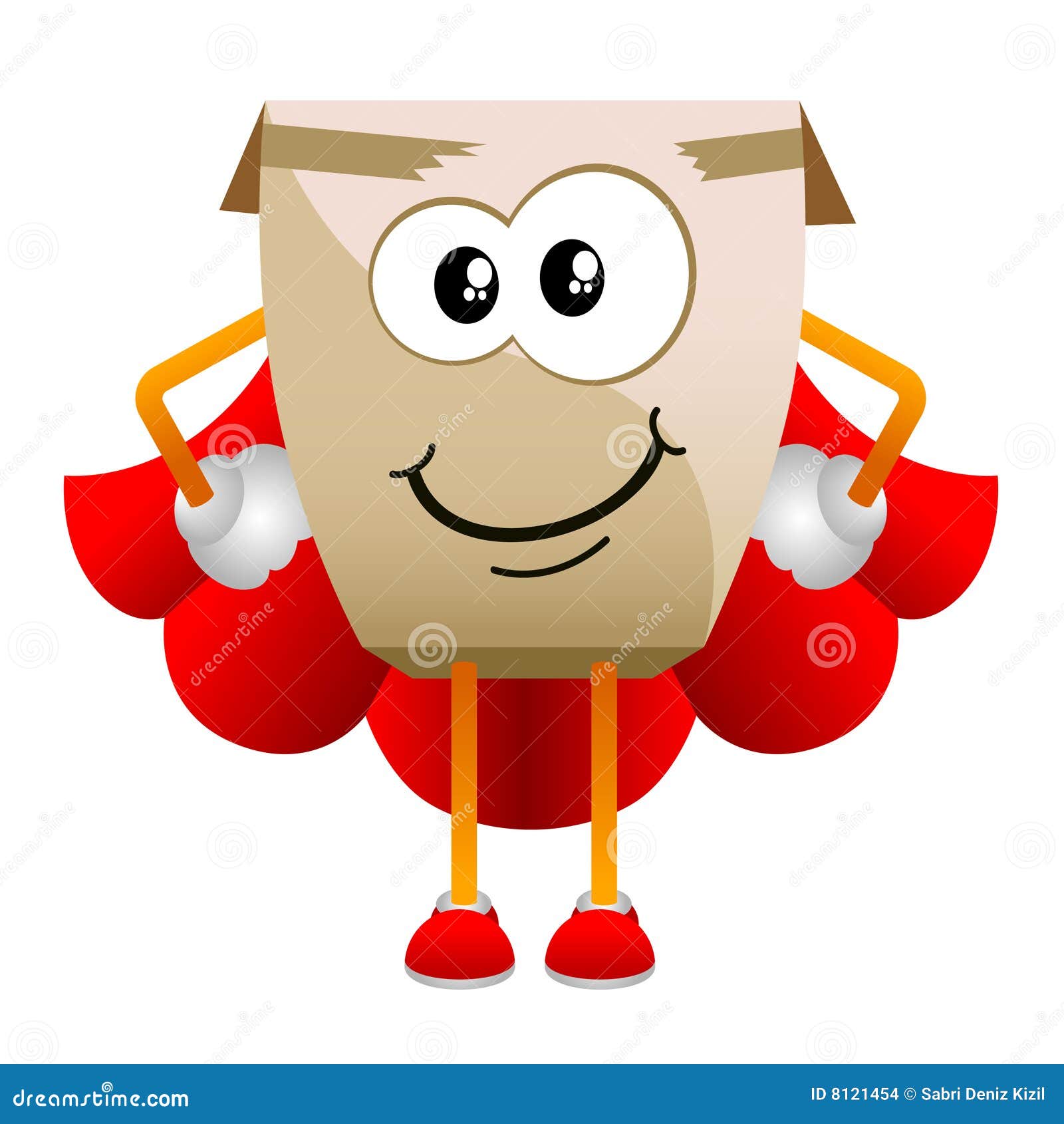 Cardboard Character Vector 2 Stock Vector - Illustration of merchandise ...
