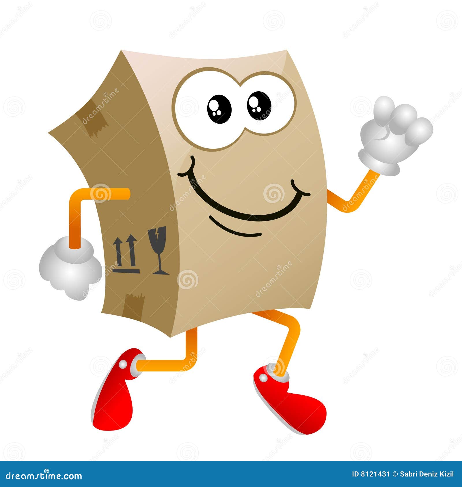 Cardboard Character Vector 3 Stock Vector - Illustration of ...