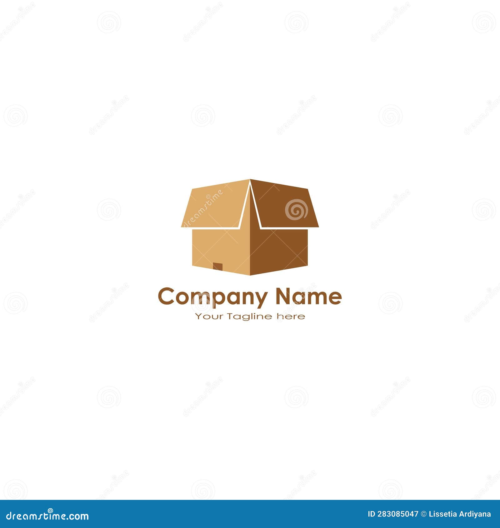 Cardboard Company Logo Vector Graphics Stock Vector - Illustration of ...