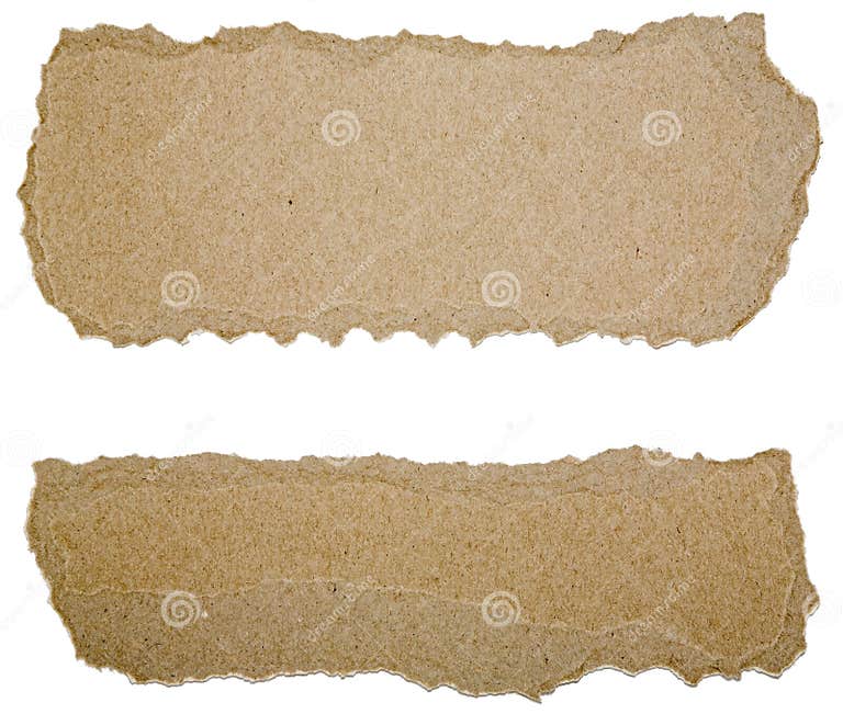 Cardboard Compressed Paper Strips Torn Stock Image - Image of ragged ...