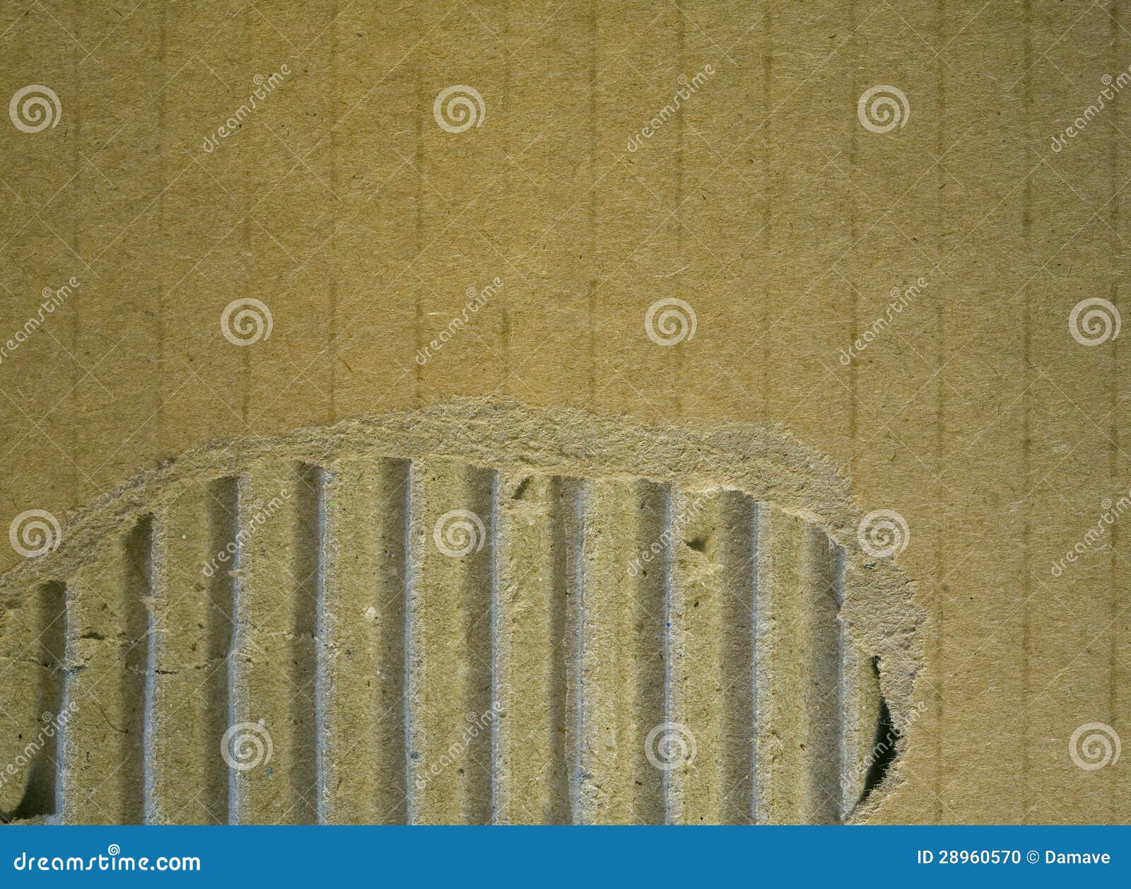 Cardboard Corrugated and Teared Texture Stock Photo - Image of wrapping ...