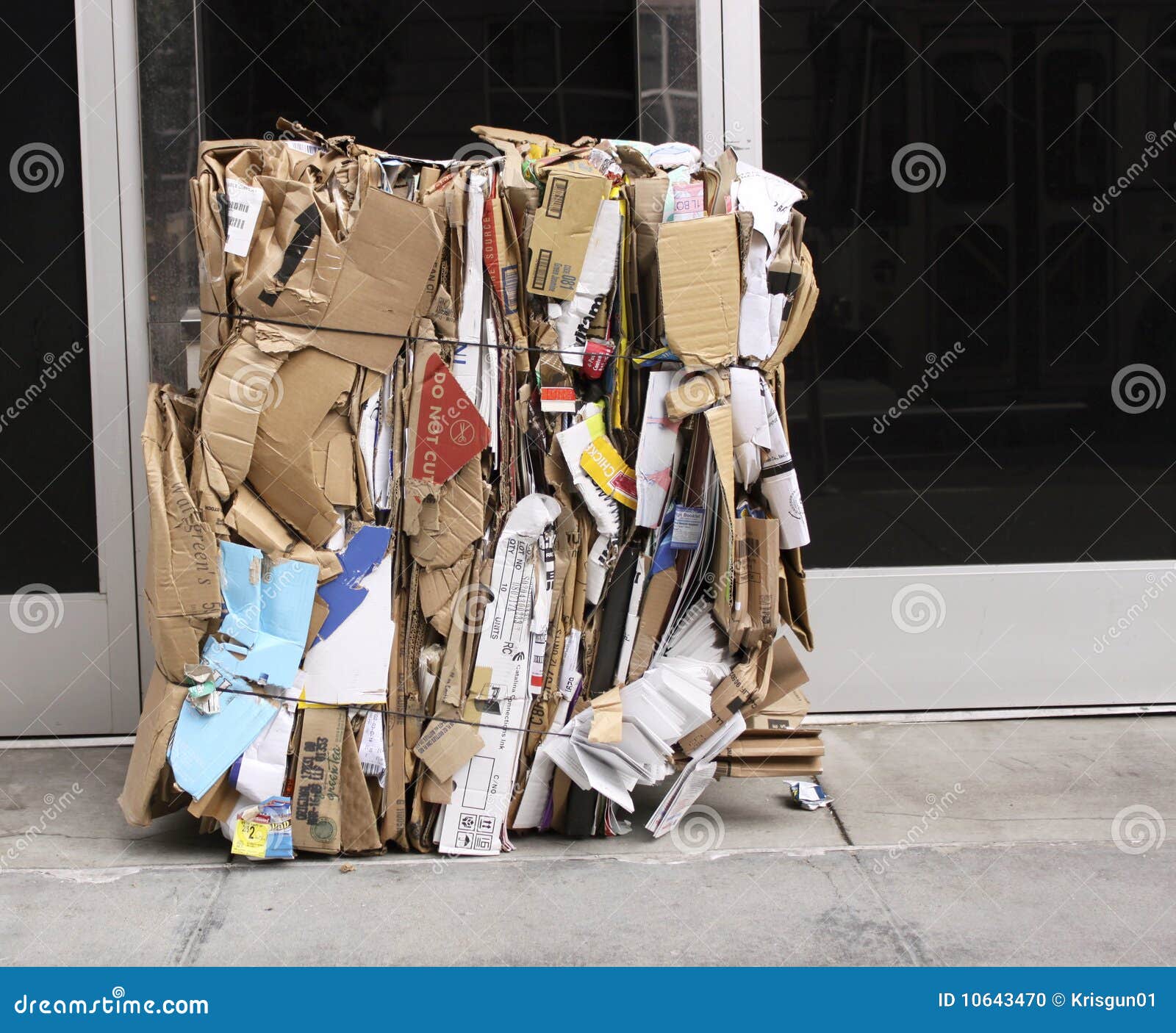 Cardboard Cube stock photo. Image of sidewalk, cardboard - 10643470