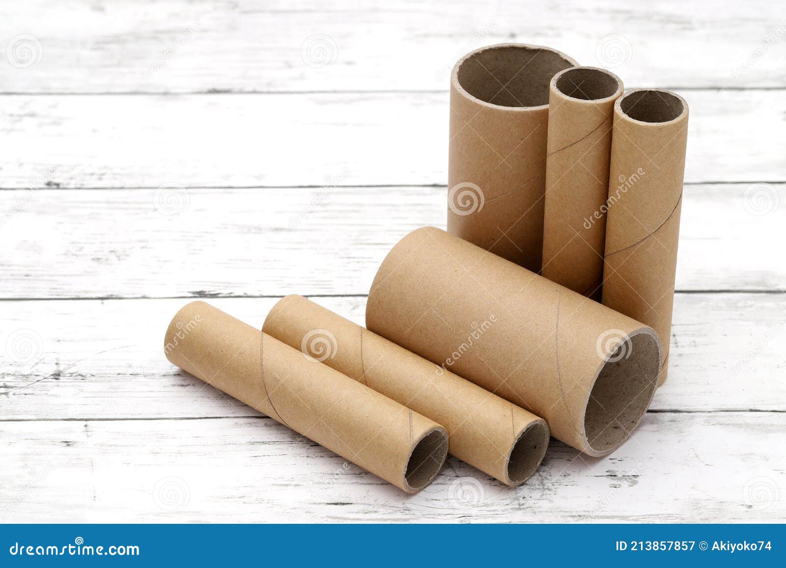 Cardboard cylinders stock image. Image of closeup, background - 213857857
