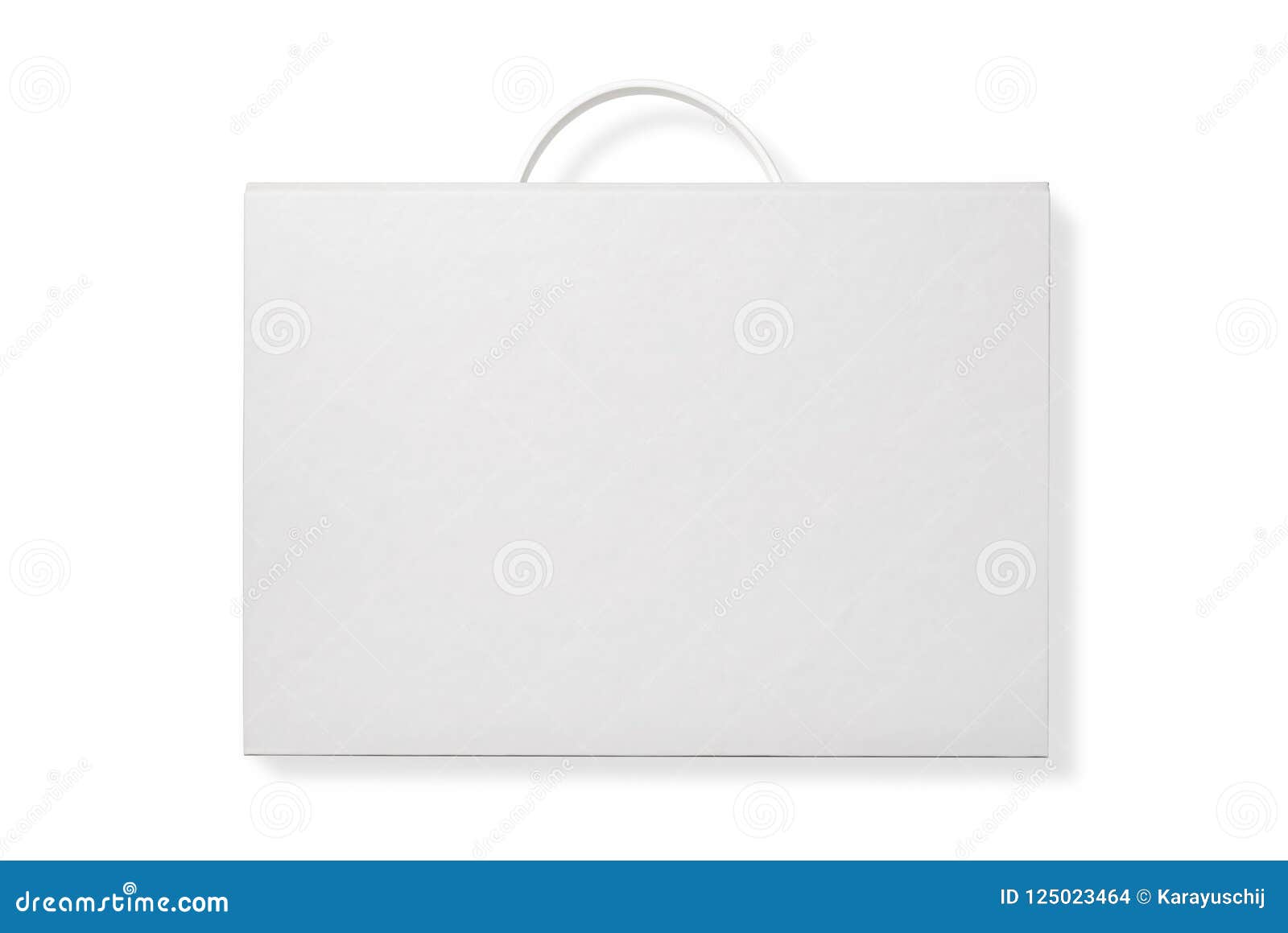 Cardboard Document Case Isolated on White Stock Photo - Image of ...