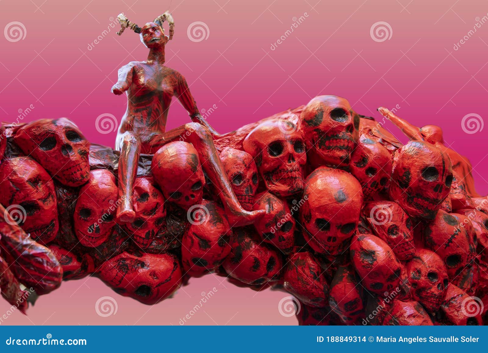 Demon sitting. editorial stock image. Image of figures - 188849314