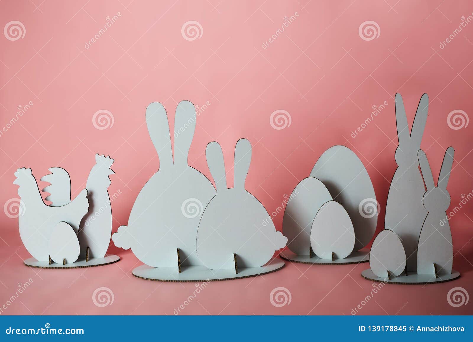 The Cardboard Easter Background. Cardboard Easter Decoration. Stock ...
