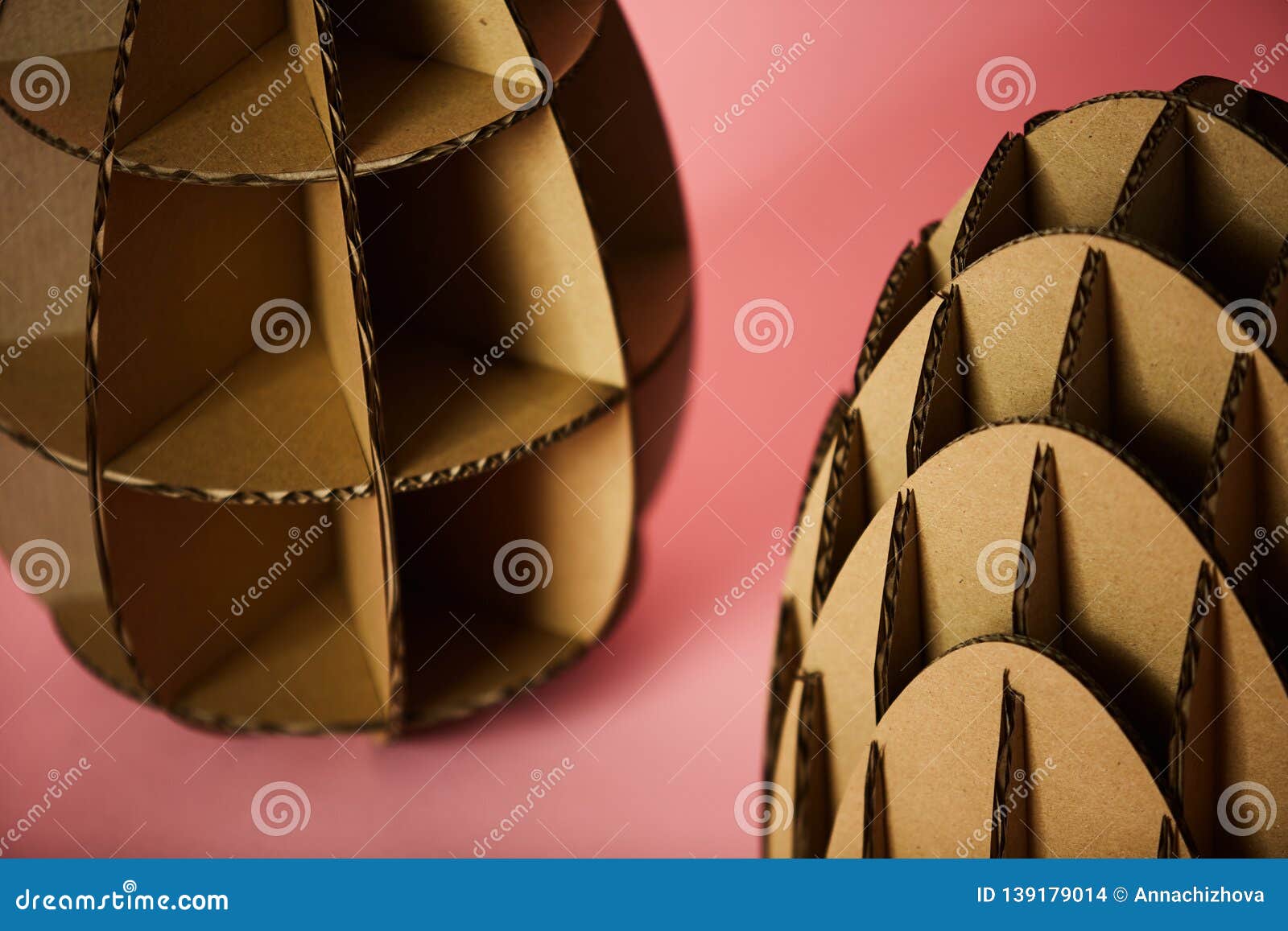 The Cardboard Easter Background. Cardboard Easter Decoration. Stock ...