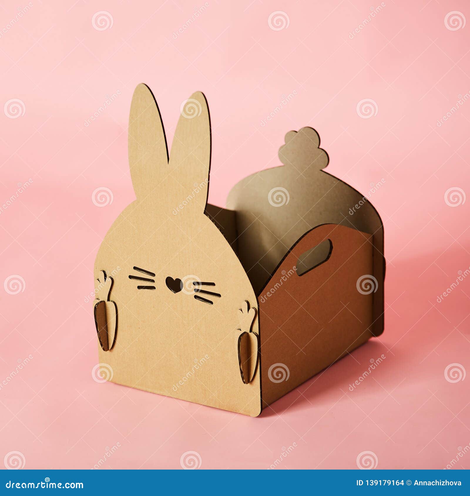 The Cardboard Easter Background. Cardboard Easter Decoration. Stock ...