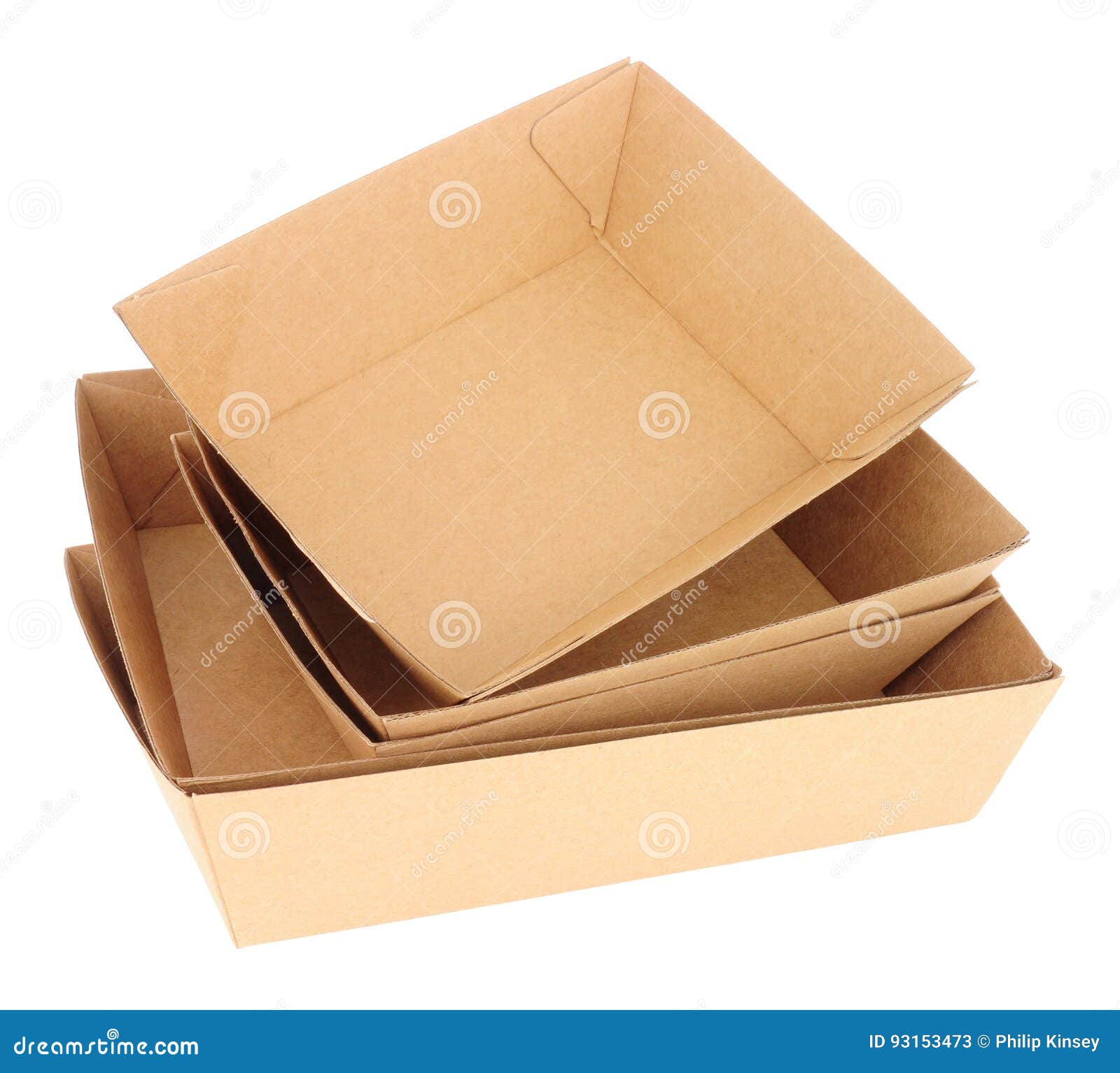 Cardboard Food Take Away Trays Royalty-Free Stock Image | CartoonDealer ...