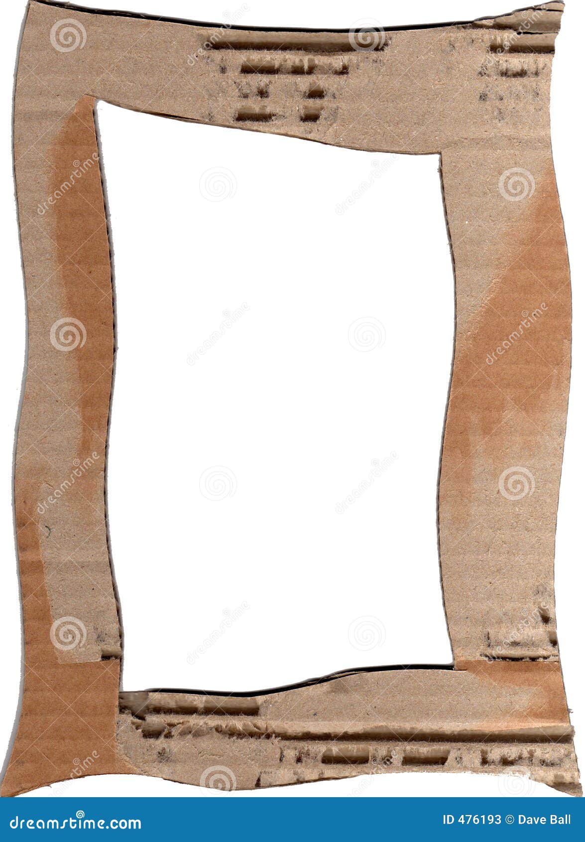 Cardboard Frame For Photos With A Rope Bow Royalty-Free Stock ...