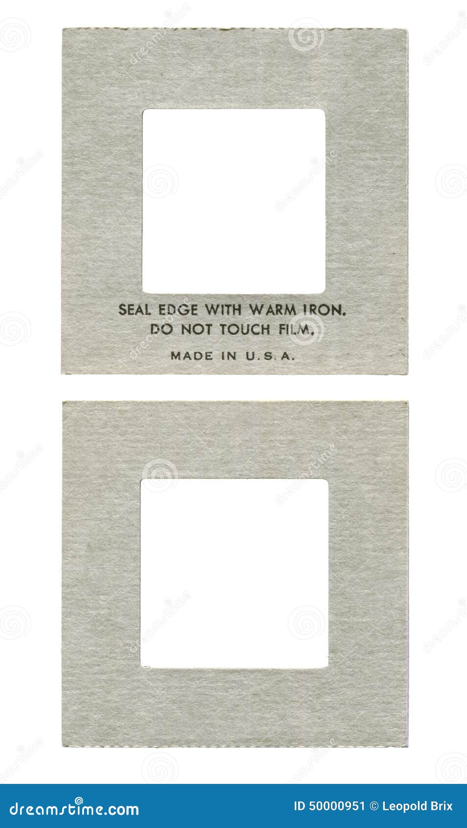 Cardboard Frame for Diapositive Stock Image - Image of card, empty ...