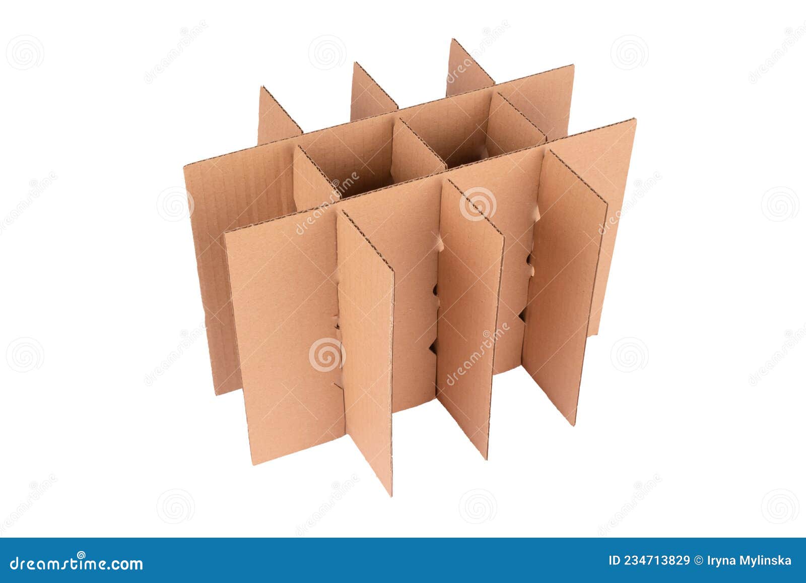 Cardboard Grid or Box Cell Deviders Package for Glass Bottles Packaging ...