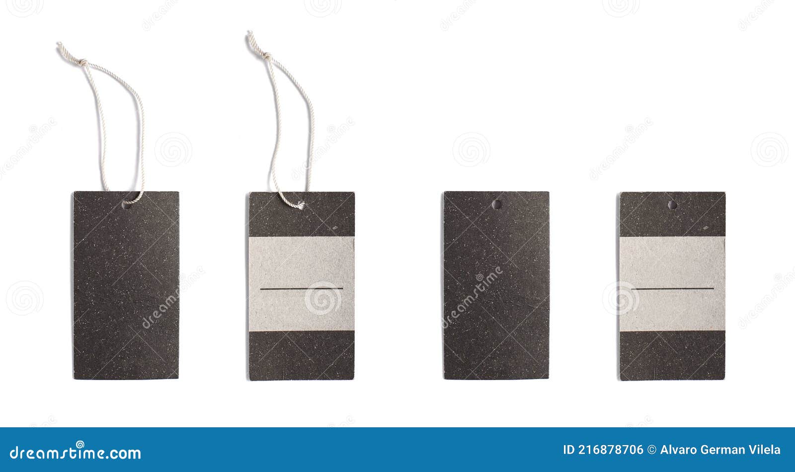 Cardboard hang tags stock photo. Image of blank, aged - 216878706