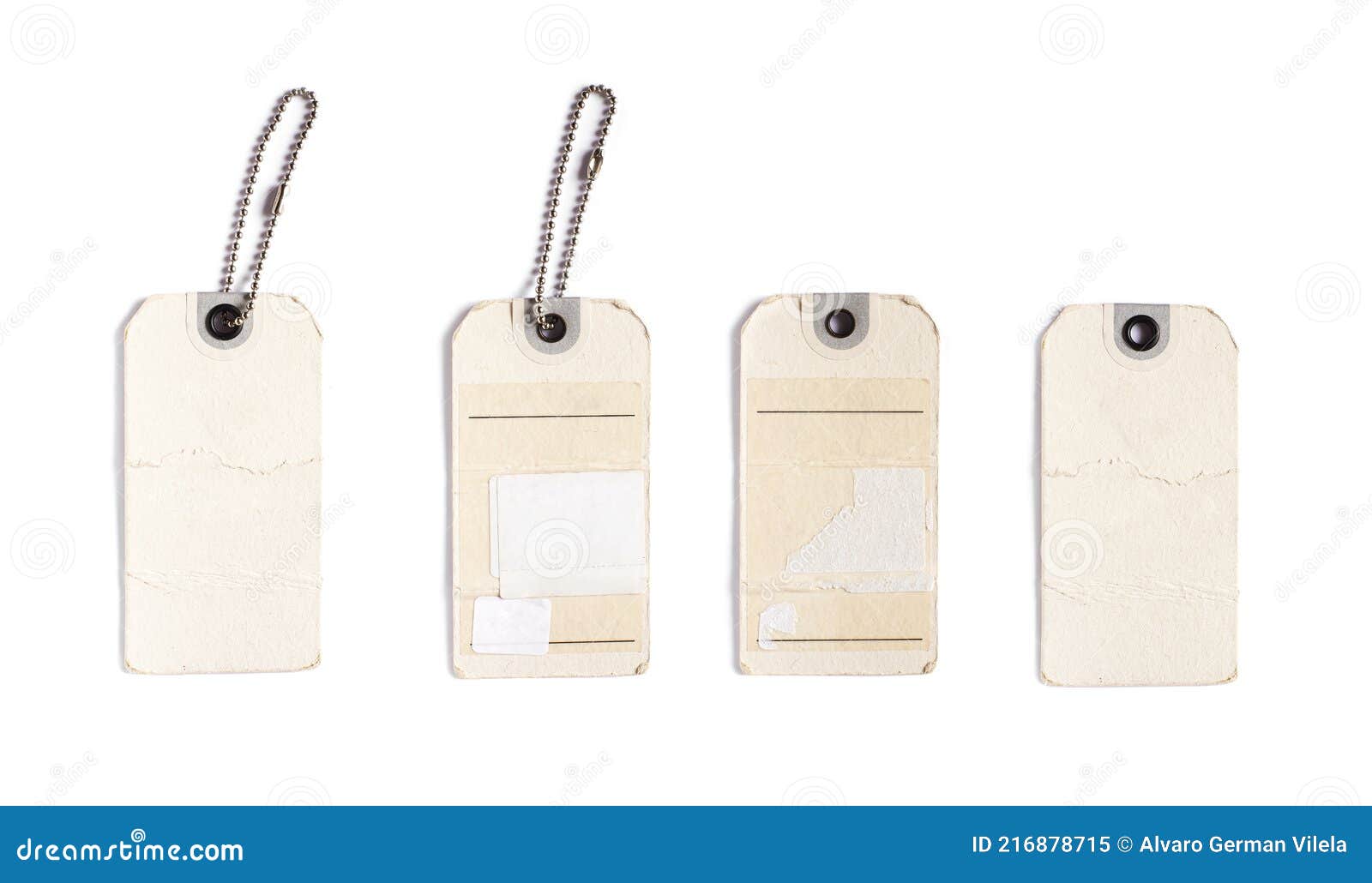 Cardboard Hang Tags for Labelling Clothes Stock Image - Image of ...