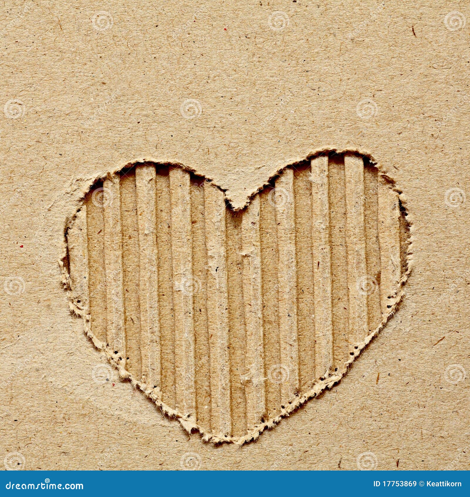 Cardboard Heart stock image. Image of grunge, corrugated - 17753869